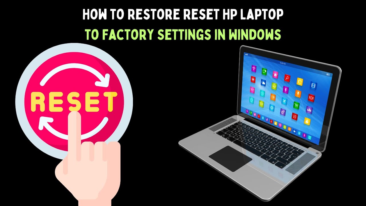 How to Restore Reset HP Laptop to Factory Settings in Windows 11 - YouTube