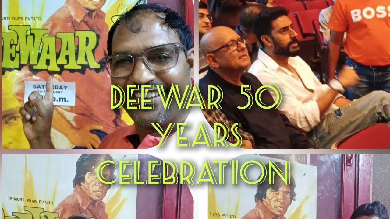 #DEEWAR 50 YEARS CELEBRATION @ REGAL CINEMA - YouTube