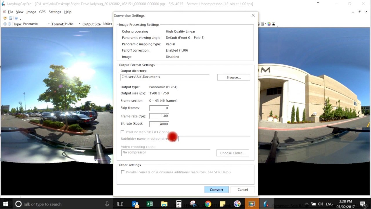 Converting pgr file to mp4 and GPS data file - YouTube