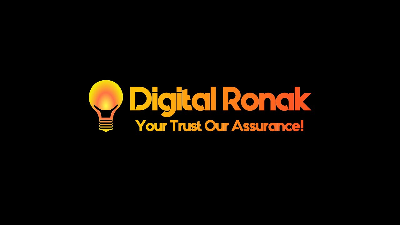 Welcome To Digital Ronak! - YouTube