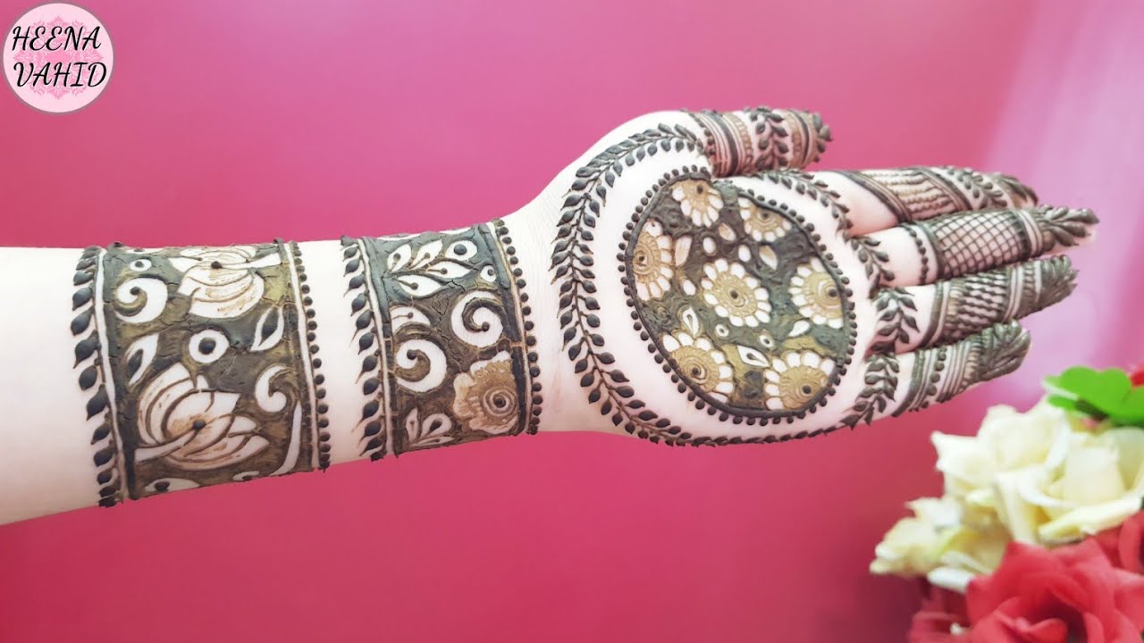 Negative space henna design | heena vahid - YouTube