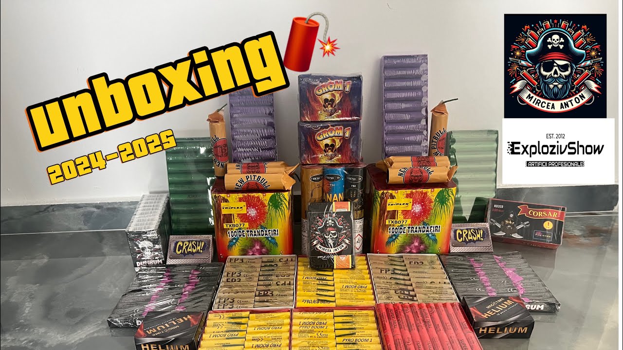 MEGA UNBOXING PETARDE💣 ȘI ARTIFICII🧨 2024-2025 - YouTube