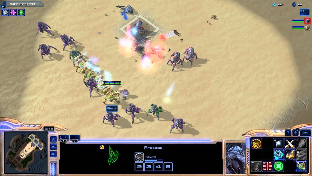 Lets Play - Starcraft 2 - Arcade 01 (Solo) - YouTube