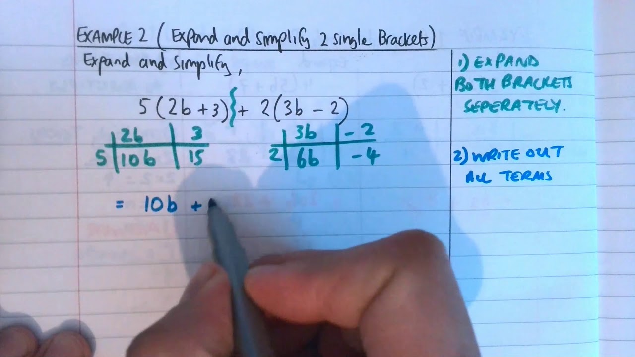 Expand And Simplify 2 Single Brackets Example 2 With Audio expand-and-simplify-2-single-brackets-example-2-with-audio