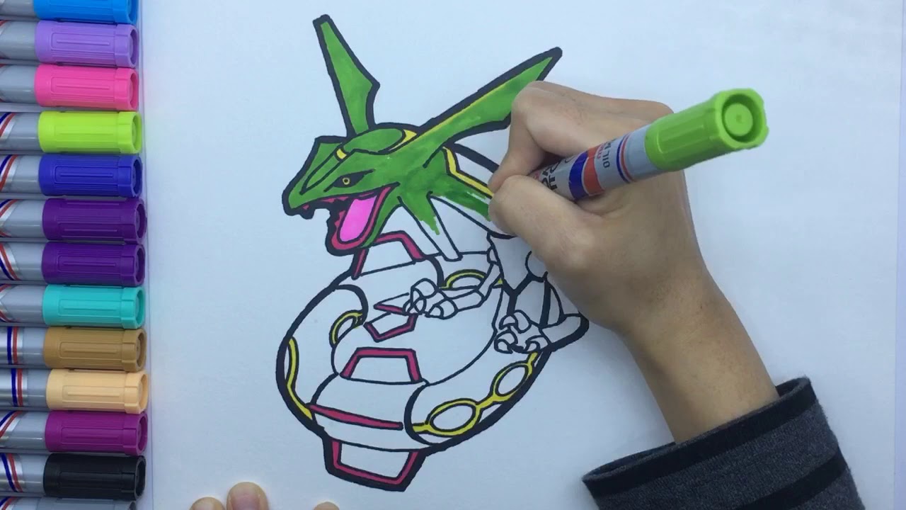 Pokemon | Rayquaza | Drawing Rayquaza - YouTube