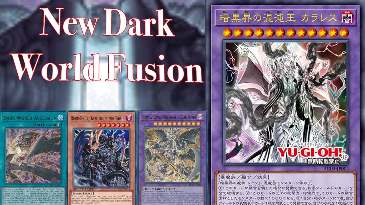 Colorless, Chaos King of Dark World - Yugioh Deck Showcase - YouTube