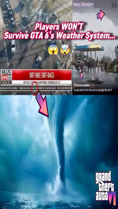 🌩️Tornados in GTA 6?!The Weather Update Nobody Expected😱#gta #gta6 # ...