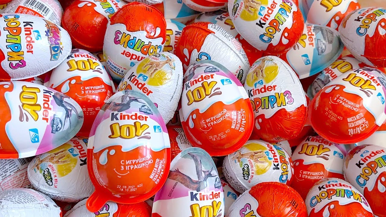 Yummy Kinder Joy Chocolate, Kinder Surprise Candy opening video ASMR ...