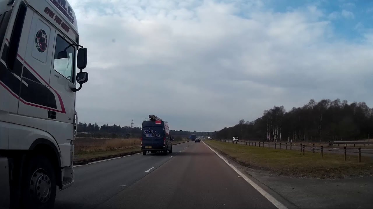 March Road Trip Drive To Roundabout Causewayhead By Stirling Scotland ...