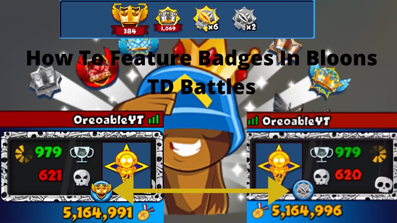 How Feature Your Leaderboard Badges In BTD Battles! | Bloons TD Battles ...