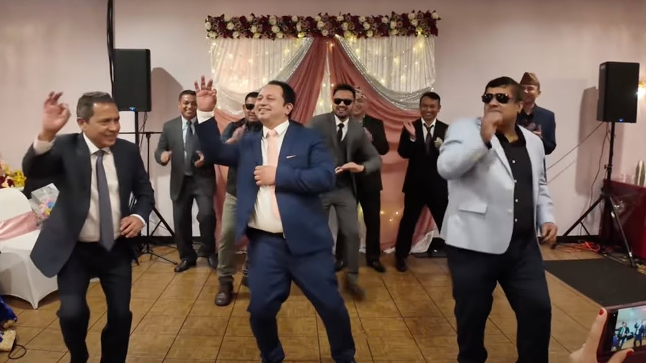 Nepali Groom and Friends Surprise Wedding Dance! Maya Lai Panko Pat ...