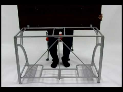 Origami Folding Computer Desk