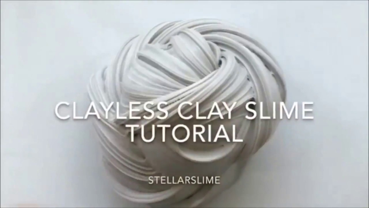 DIY Clayless Clay Slime Tutorial - Satisfying Slime ASMR How to make ...