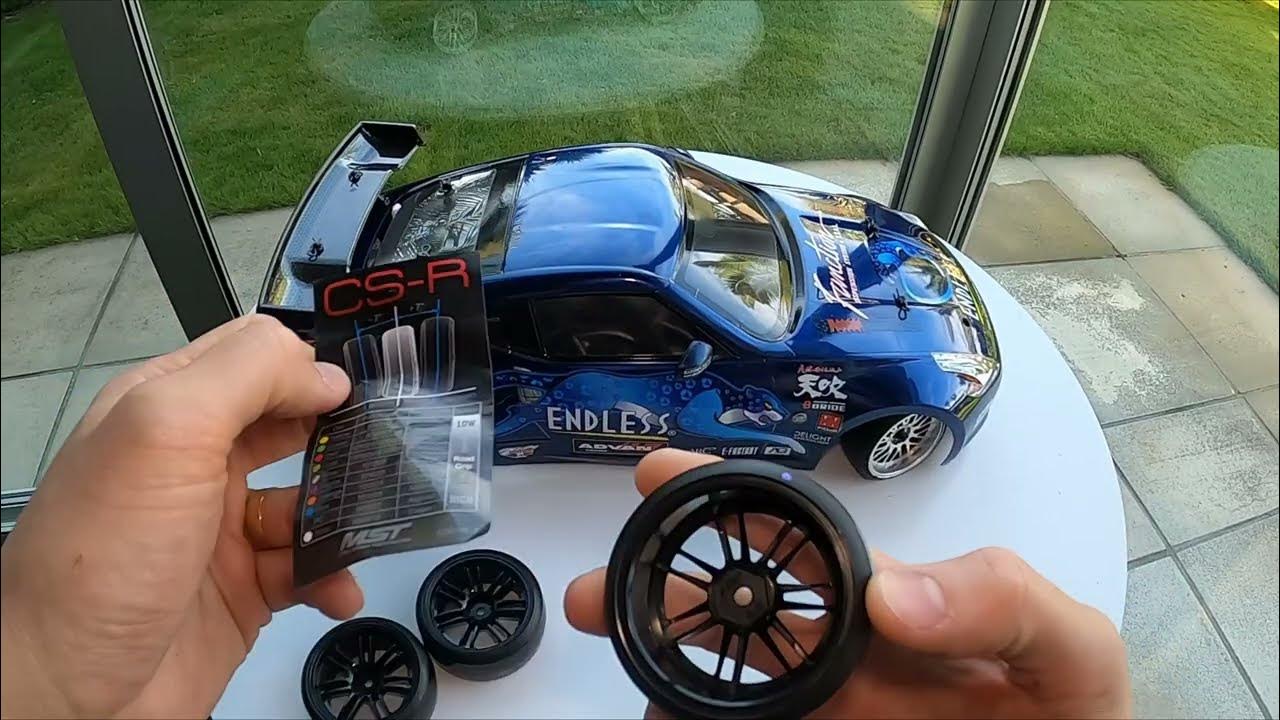 Tamiya Eagle Racing TT02 - Using MST HP Tires (Purrple dot) for Asphalt Drift AWD 1.9CS - YouTube
