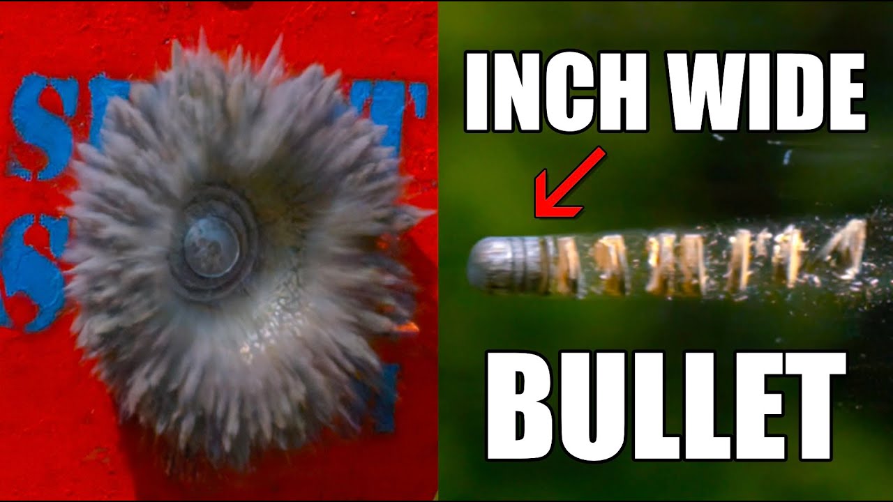 Massive 1 Inch WIDE bullet at 200,000 FPS - The Slow Mo Guys ...