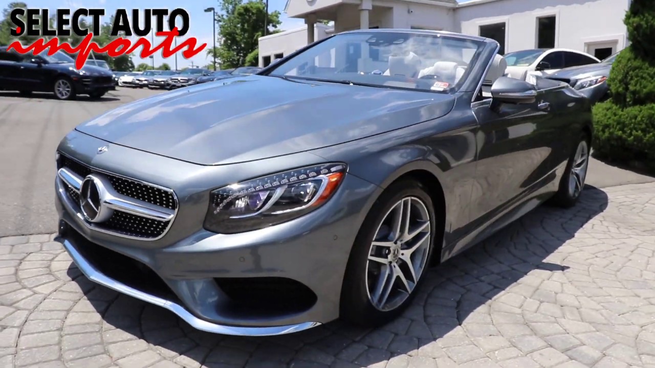 #20677, 2017 Mercedes-Benz S550 Cabriolet Sport PKG, Selenite Gray ...