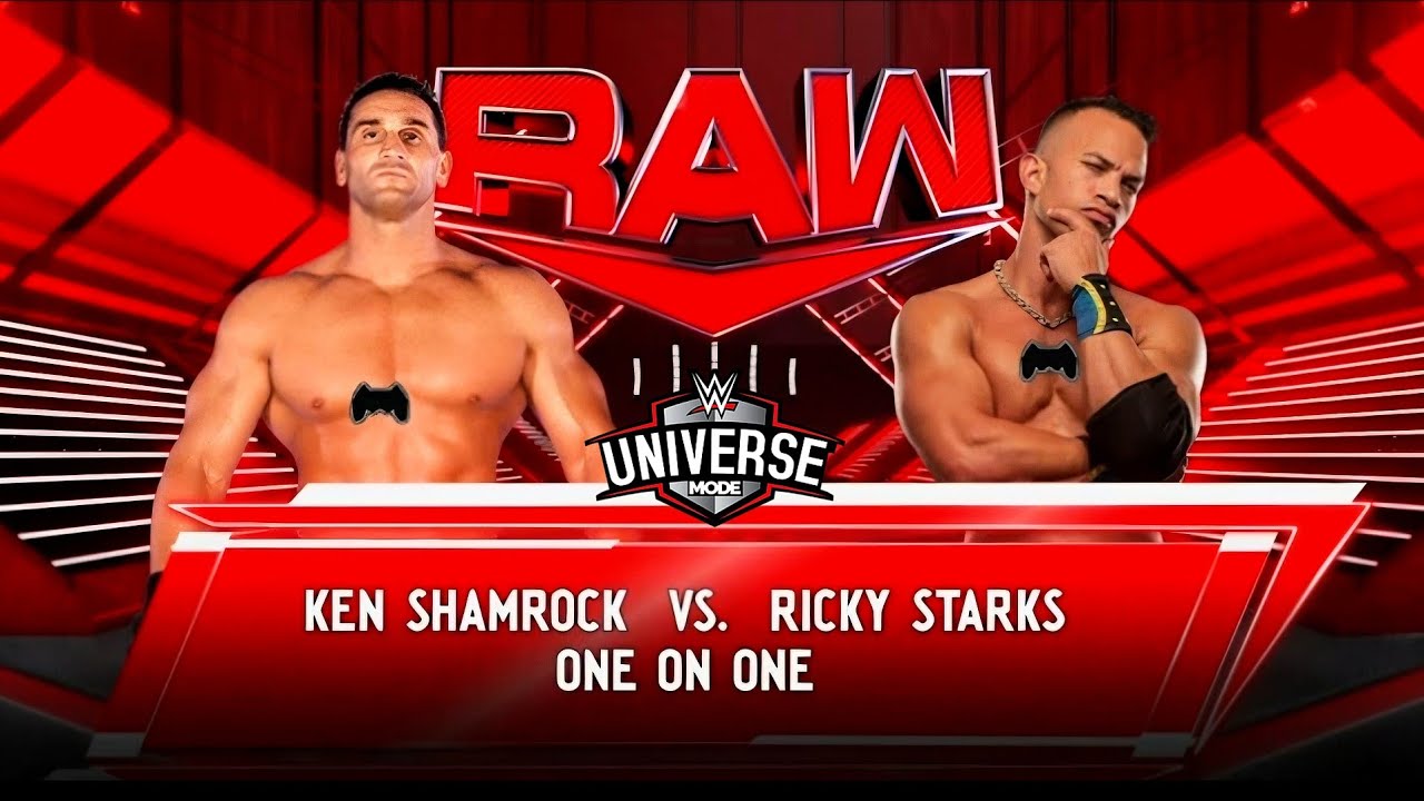 WWE 2K24 | Ken Shamrock Battles Ricky Starks! Epic Monday Night Raw ...