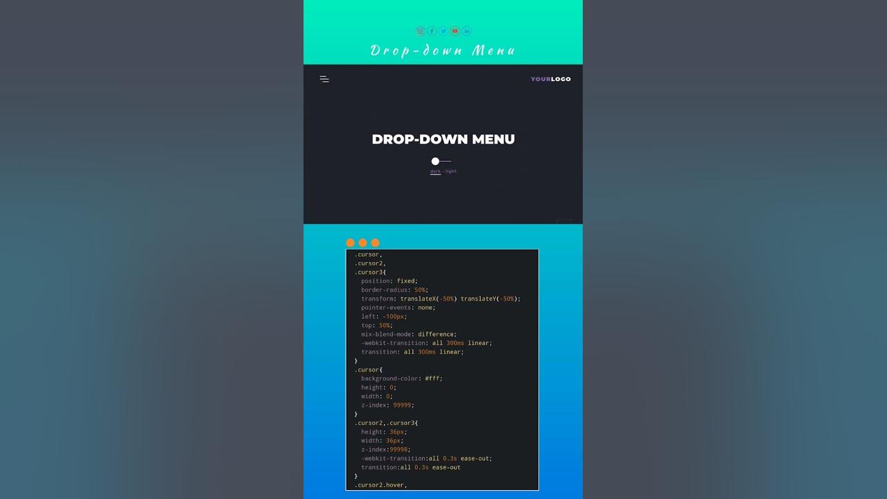 Responsive Drop Down Menu In Html Css Project How To Create Drop Down Menu Bar In Html Css Html