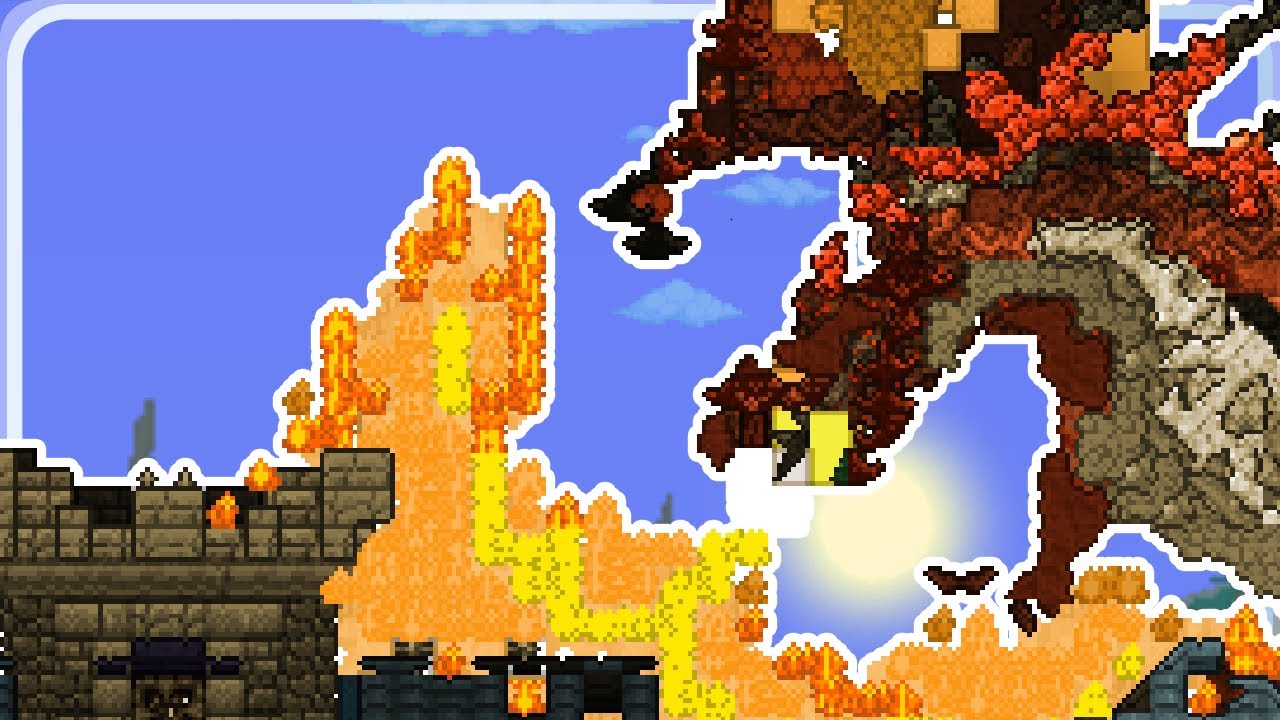 I'm Building With Fire! | Terraria - YouTube