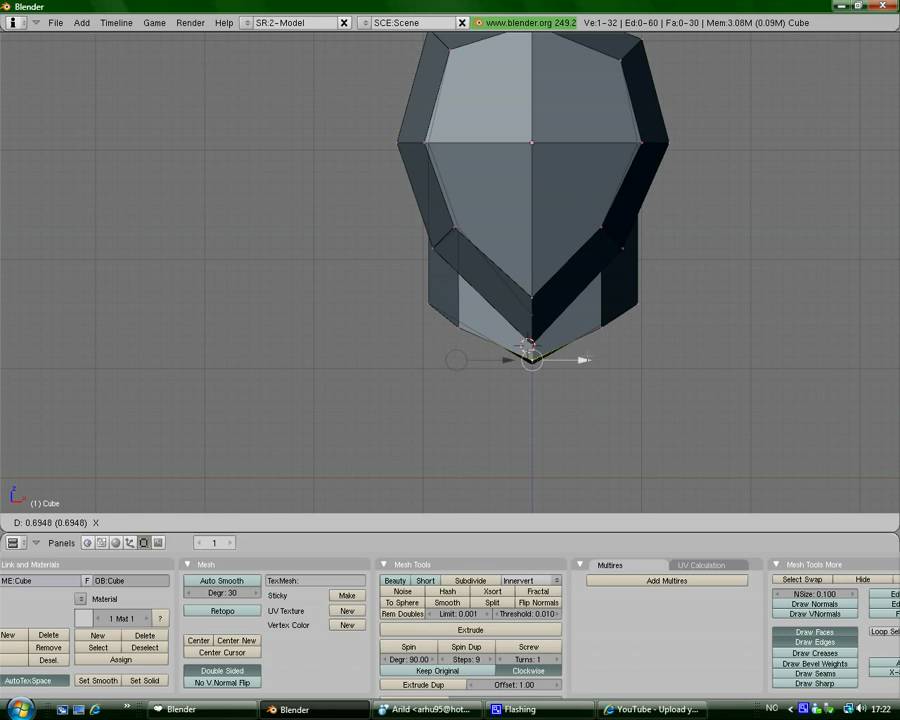 Blender Tutorial: Making A Anime Game Characther Part 1 - YouTube