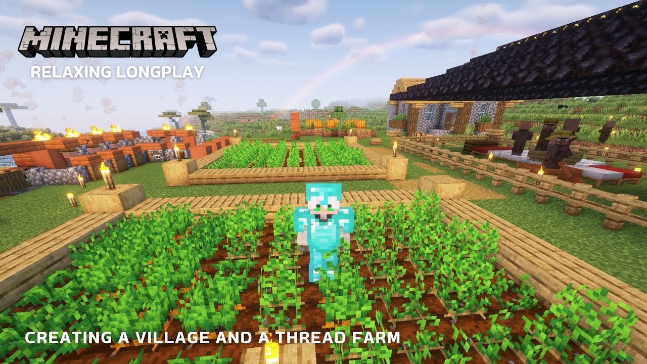 Creating a Village and a Thread Farm | Ep 5 | Minecraft 1.21 Game No ...