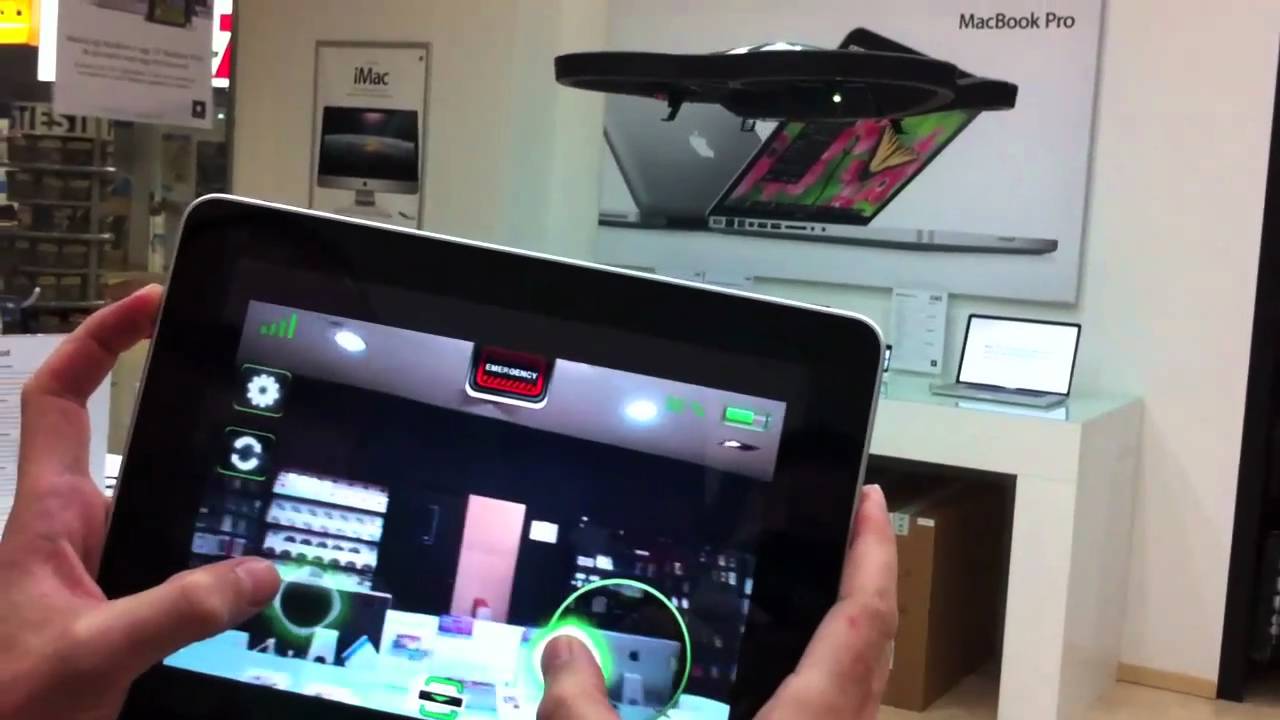 Parrot Drone Apple Store Flight - YouTube