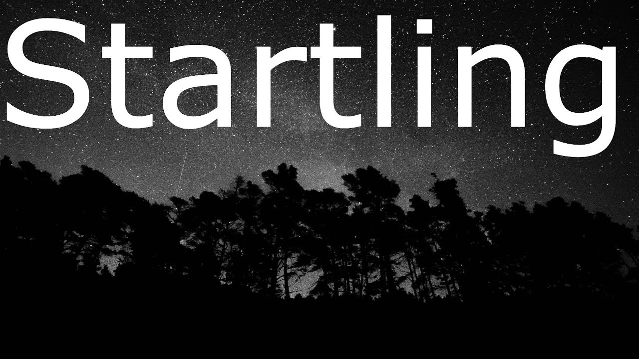 A little startling - YouTube