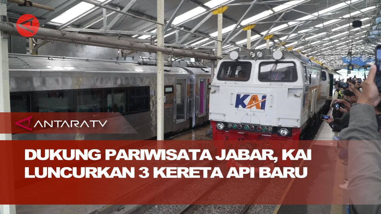 Dukung pariwisata Jabar, KAI luncurkan 3 kereta api baru - YouTube