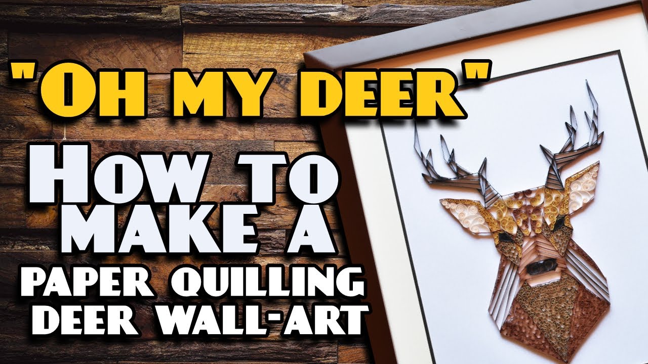 How to make a paper quilling deer: "Oh my Deer" by Riyaza # ...