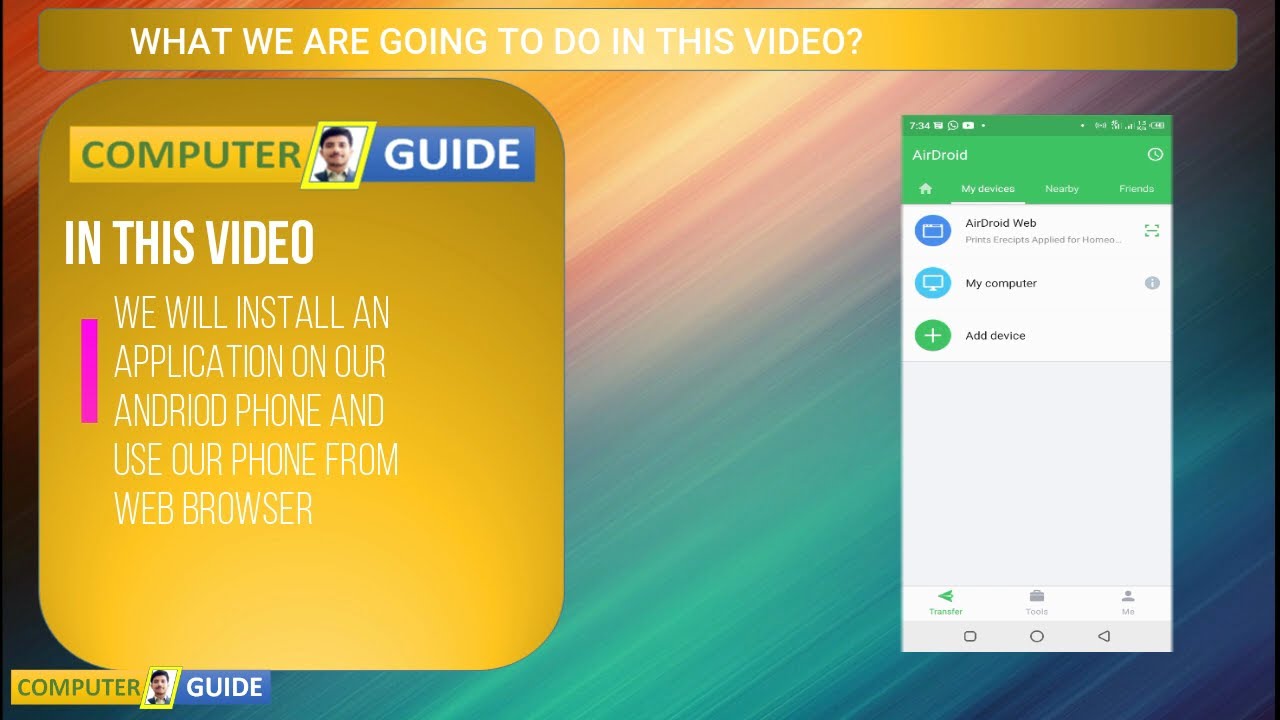 How to connect phone to PC via web browser? - YouTube