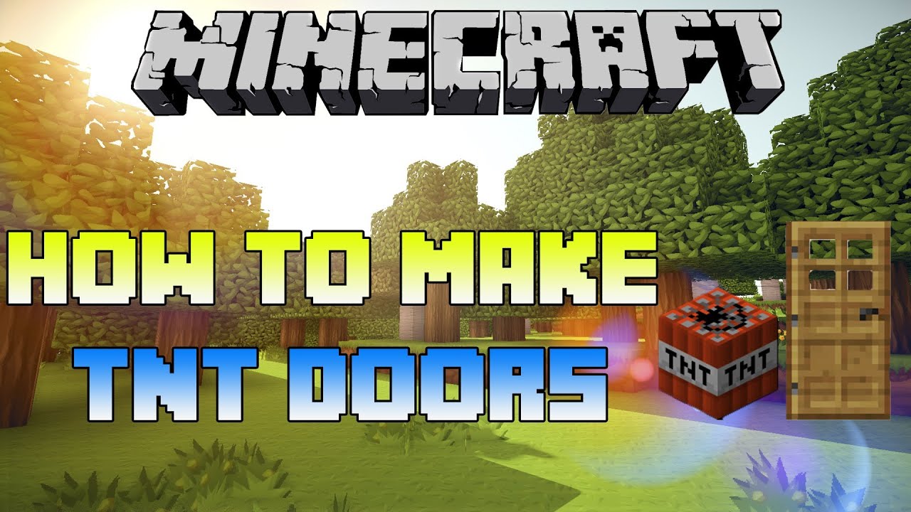 Minecraft PS3 - How To Make TNT Doors (Exploding Doors in Minecraft PS4 and Xbox One) - YouTube