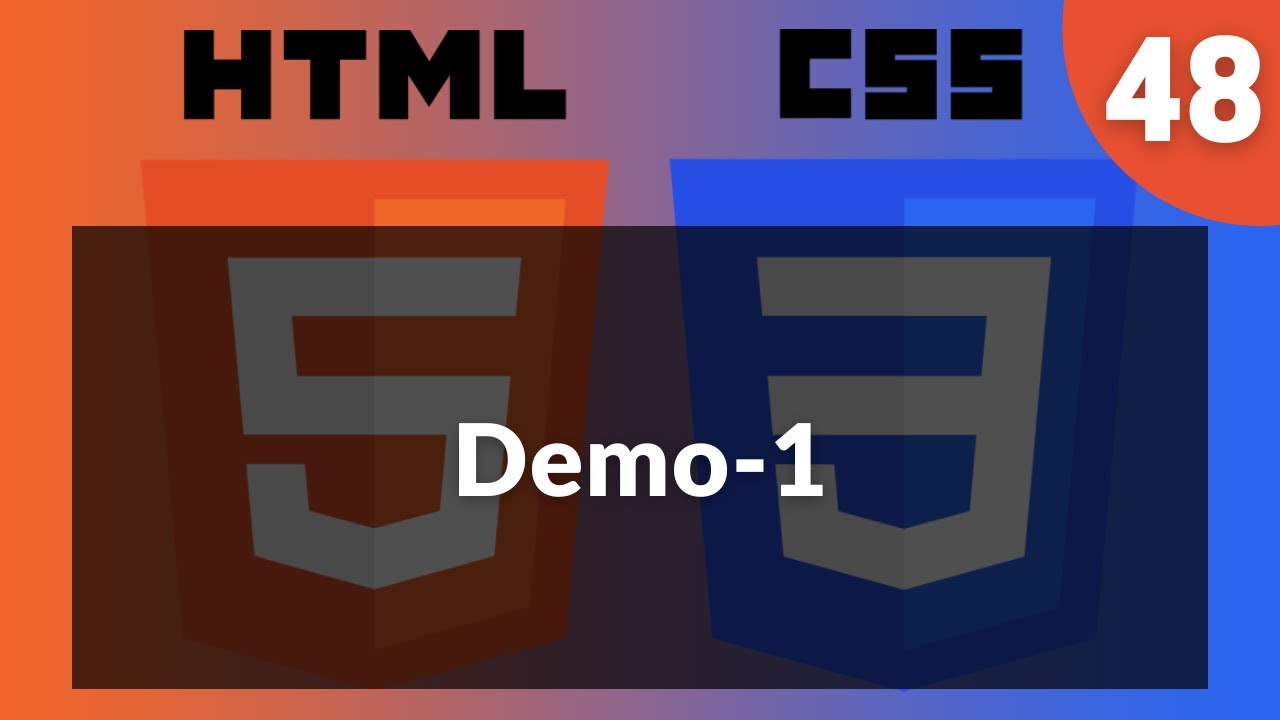 HTML-CSS #48 - Demo - hissə 1 - YouTube