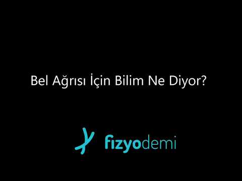 BEL AĞRISI İÇİN BİLİM NE DİYOR?