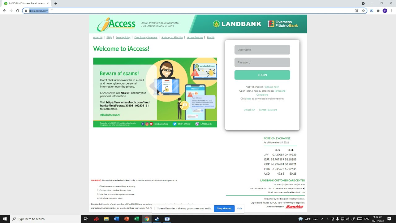 How to enrol in LANDBANK IACCESS online - YouTube
