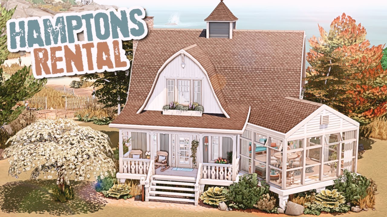 HAMPTONS BEACH HOUSE RENTAL ⚓️ Rebuild Brindleton Bay | The Sims 4 ...