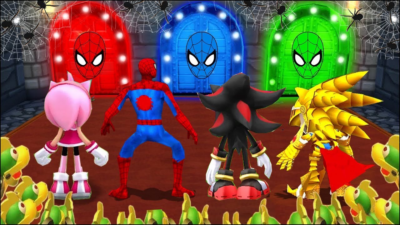 Mario Party 9 MiniGames Spider Man Vs Amy Vs Shadow Vs Excalibur Sonic ...