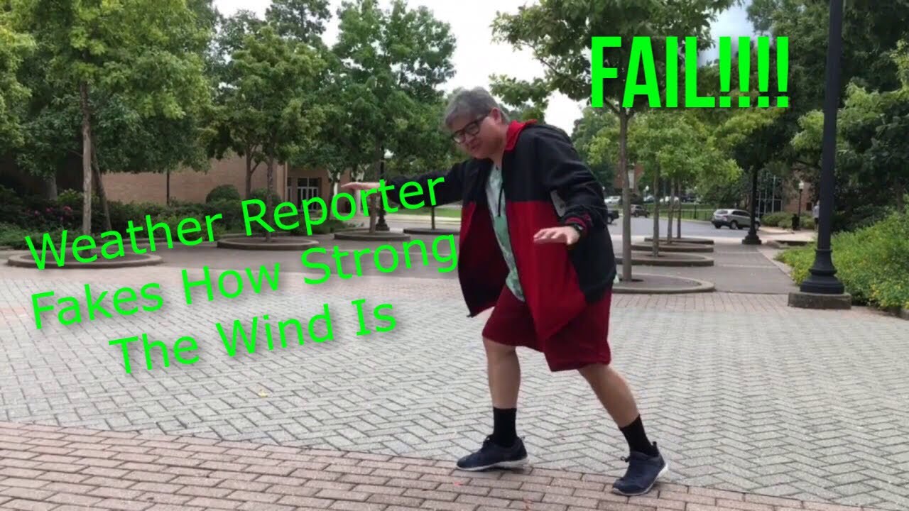 Weather Channel Hurricane Florence Reporter Fakes How Strong The Wind ...