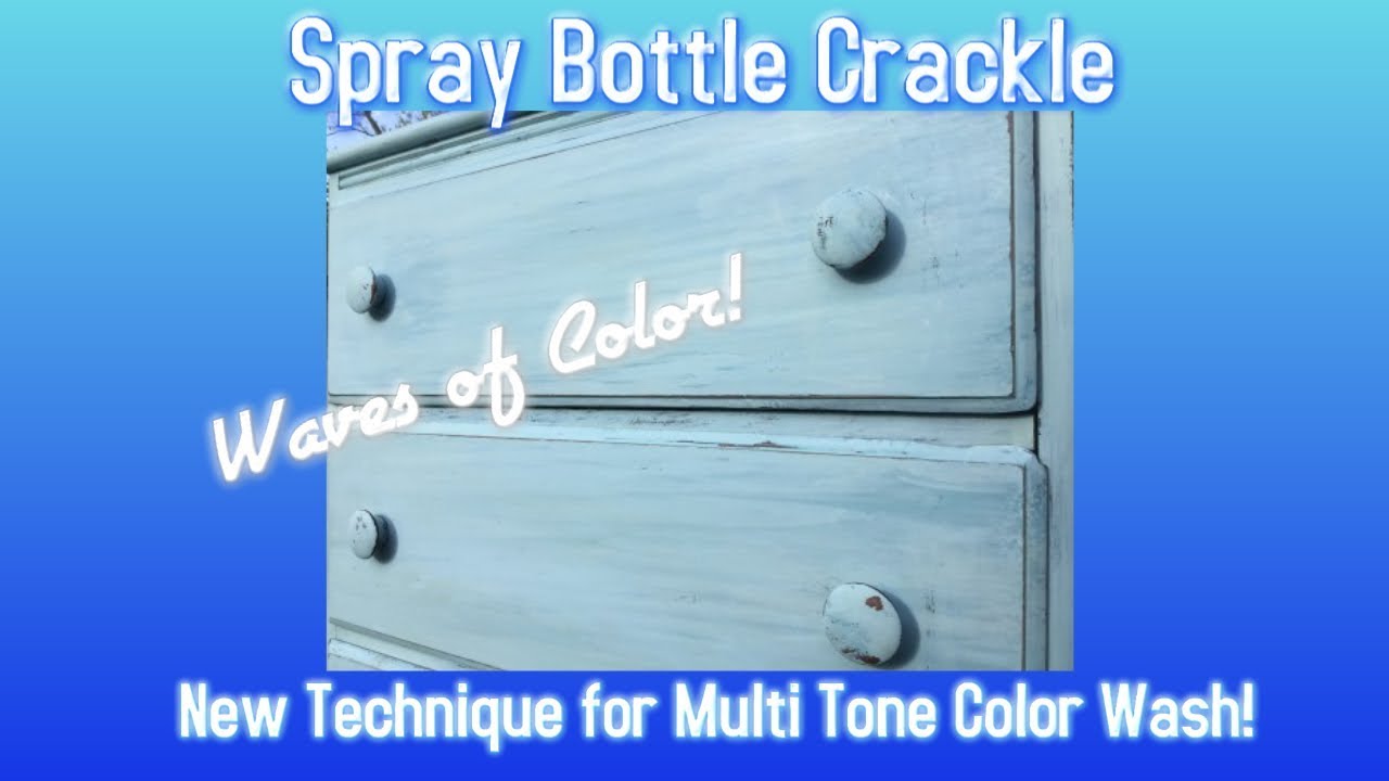 Spray Bottle Chalk Paint CRACKLE Hack! NEW KRACKLE CHALK PAINT ...