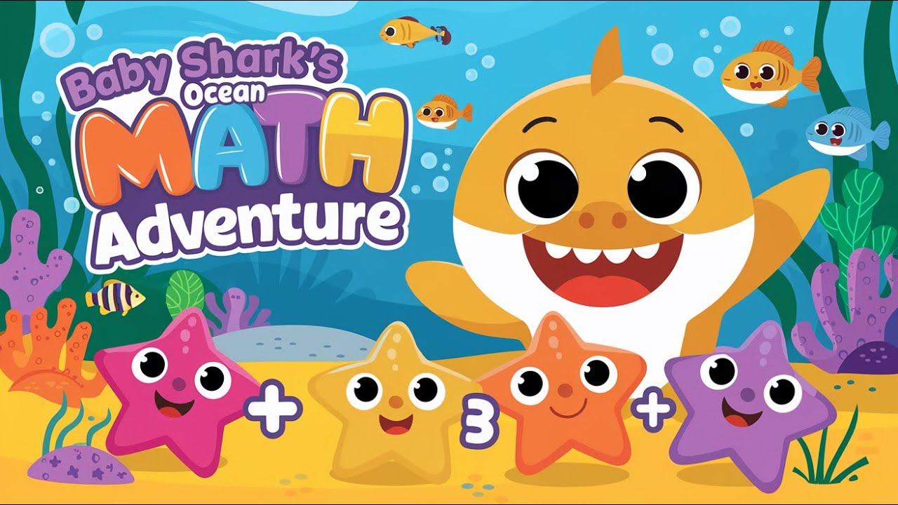 Baby Shark’s Ocean Math Adventure 🦈📚 | Fun Kids Learning Song! 🎵 - YouTube