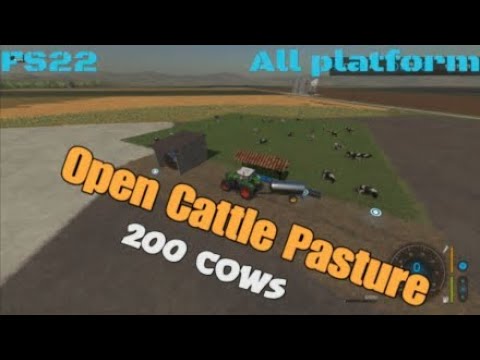 Open Cattle Pasture / New mod for all platforms on FS22 - YouTube
