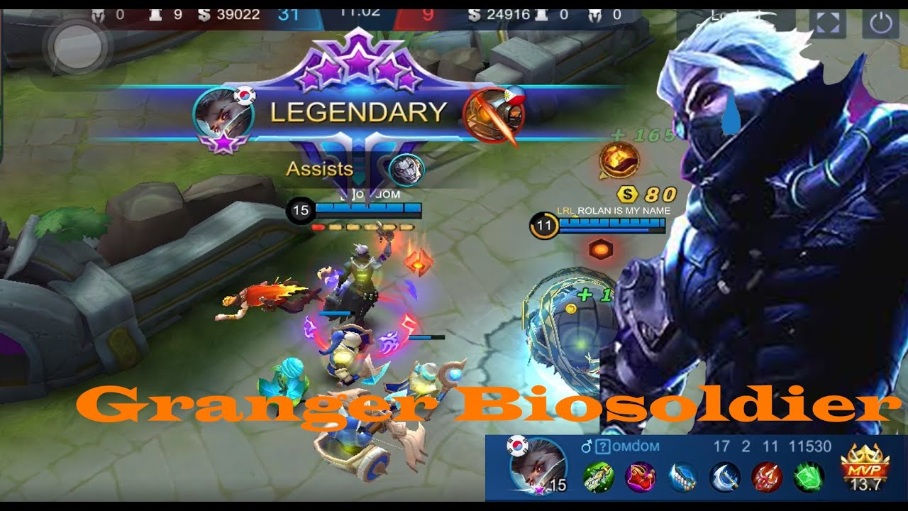 R.I.P SAVAGE 17 - 2 - 11 GRANGER BIOSOLDIER - Mobile Legend - YouTube