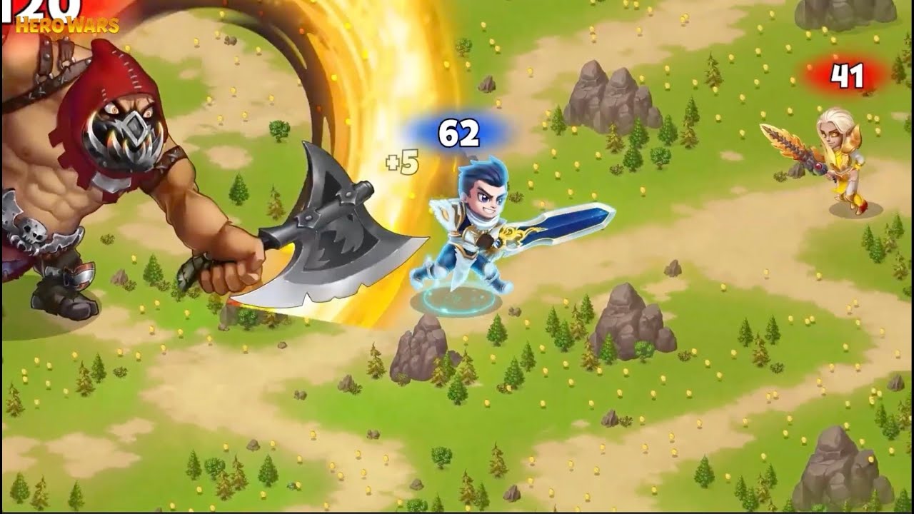 Escape from sharp arm! Show your strength, be witty in Hero Wars! - YouTube