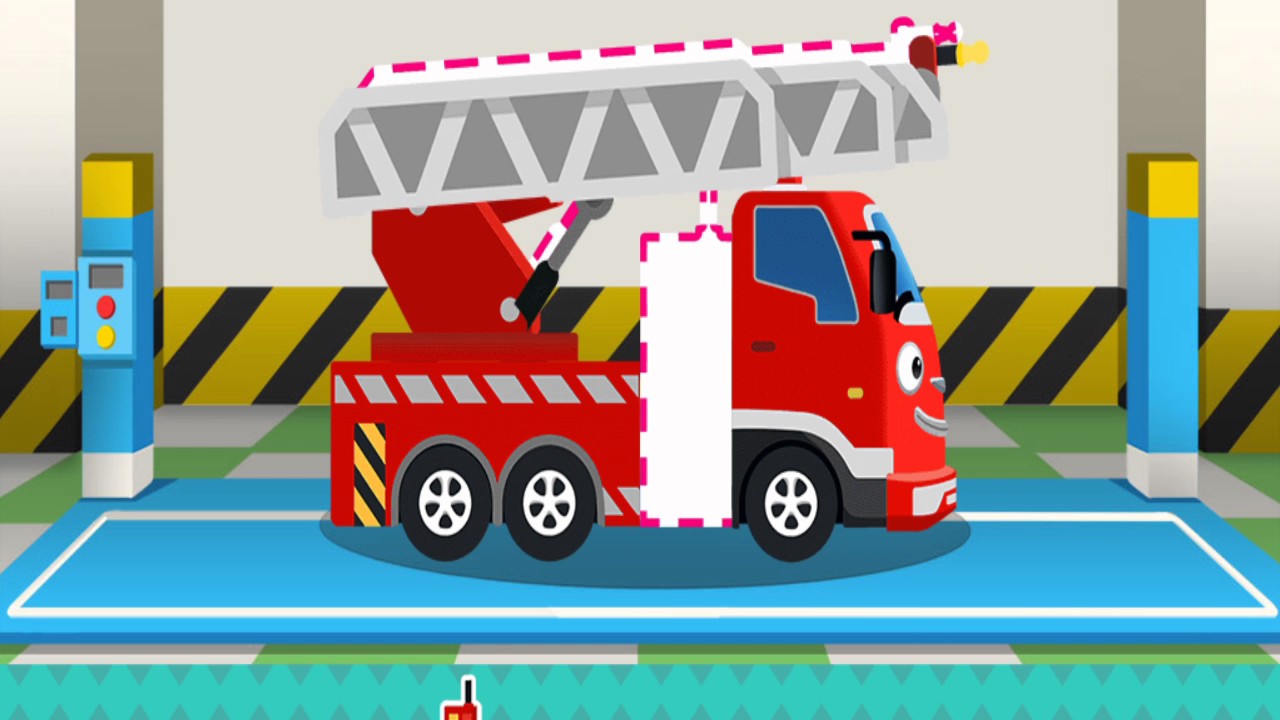 FRANK the fire truck came for maintenance - tayo repair game - YouTube