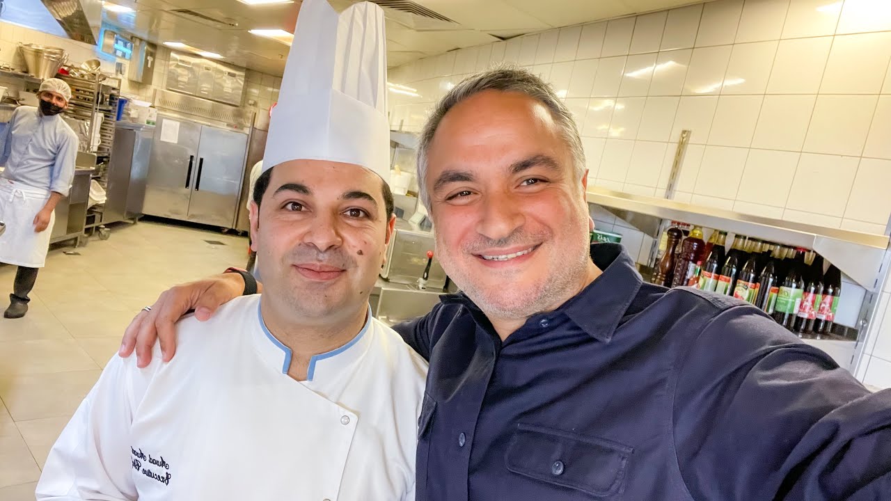 LIVE with Chef Awad at Karam el Bahr in Dubai: Seafood Paella, Salt ...