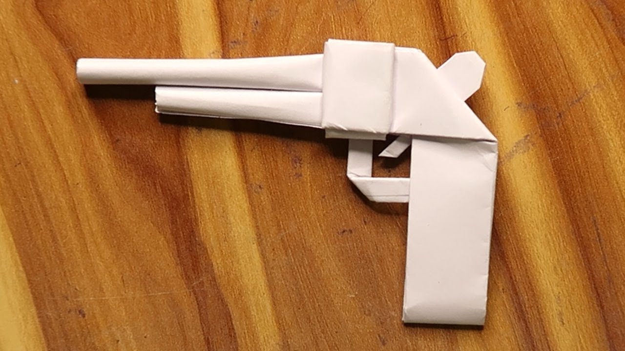 How to Make a Paper Revolver 🔫 | Origami Gun Tutorial - YouTube