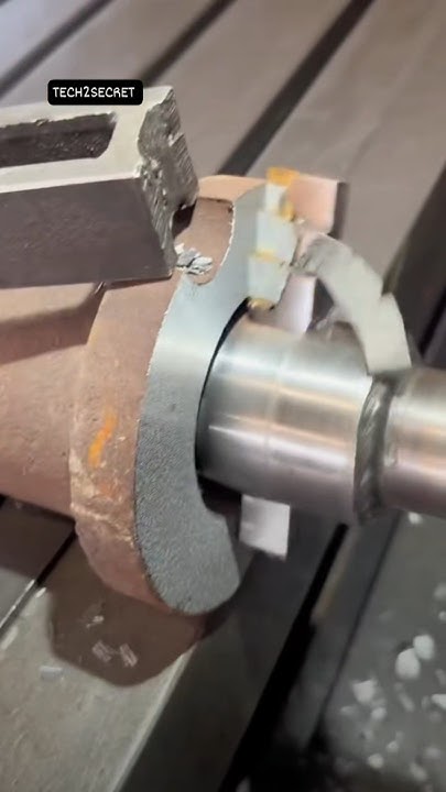 Industrial Metal Plate Face Turning | Automatic Lathe machine operation ...