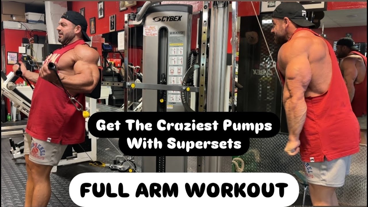 Supersets to get the best Arm Pump | IFBB Pro Bodybuilder Full Arm ...