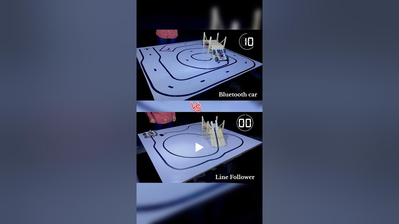 Bluetooth Car Vs Line Follower Arduino Diy Linefollower Robot Youtube