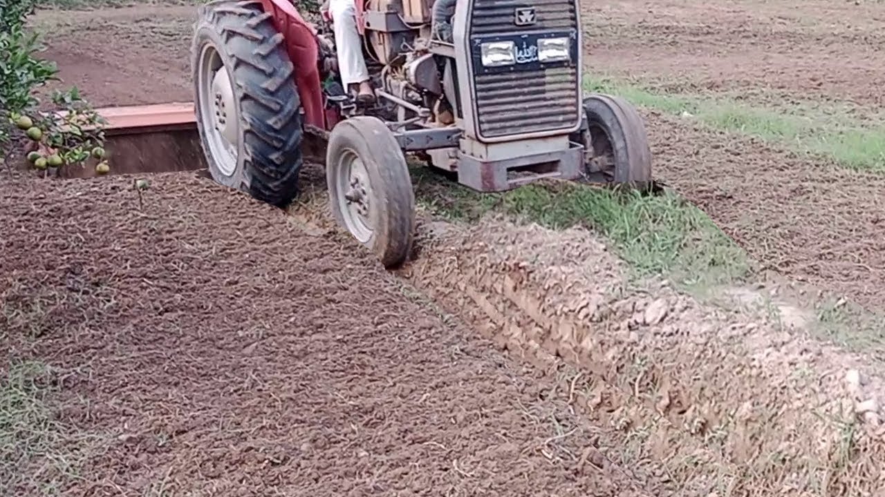 Massey Ferguson 240 amazing performance Tiller Rotavator power show ...