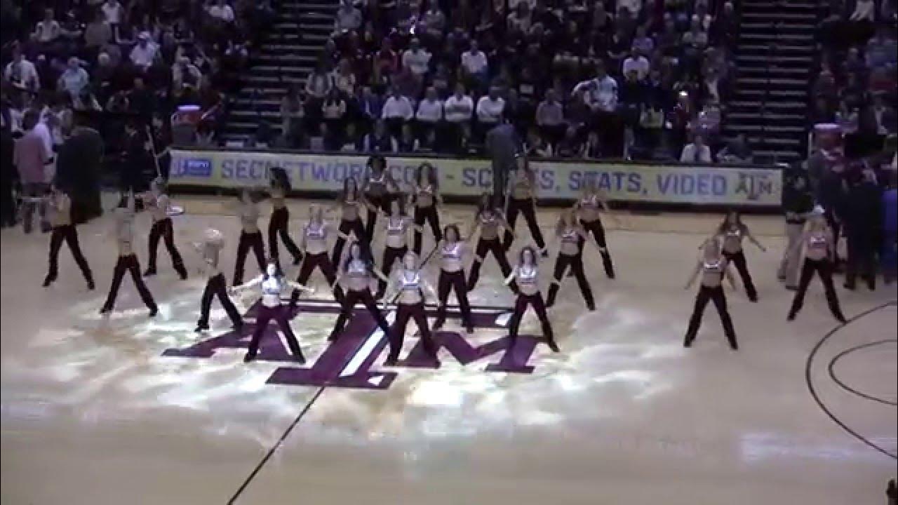 Texas A&M Aggie Dance Team 2015-2016 - Men's BB vs South Carolina Feb 6 - YouTube